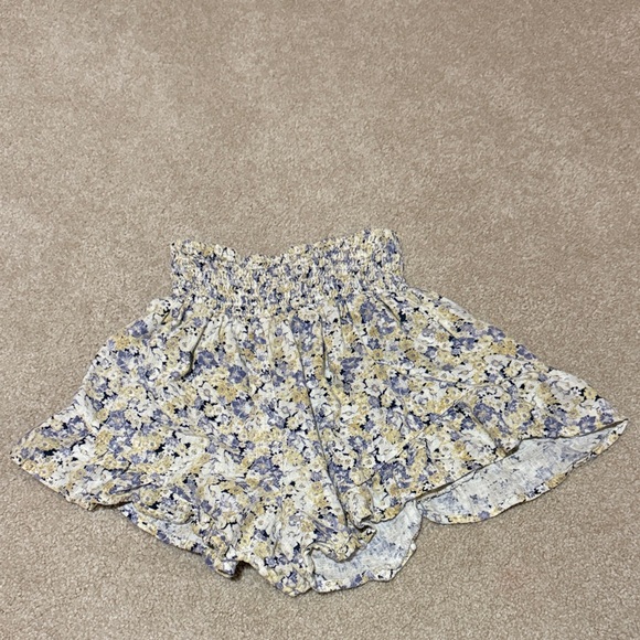 wild fable | Shorts | Wild Fable Floral Print Skorts Blue And Yellow ...